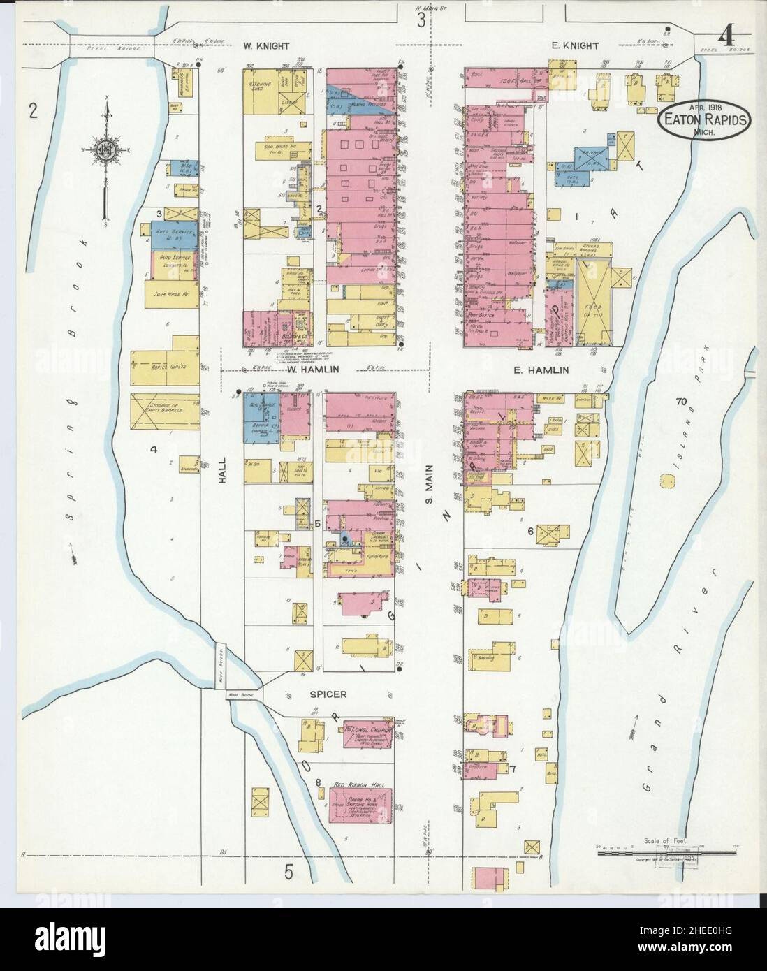 Eaton rapids map hi-res stock photography and images - Alamy