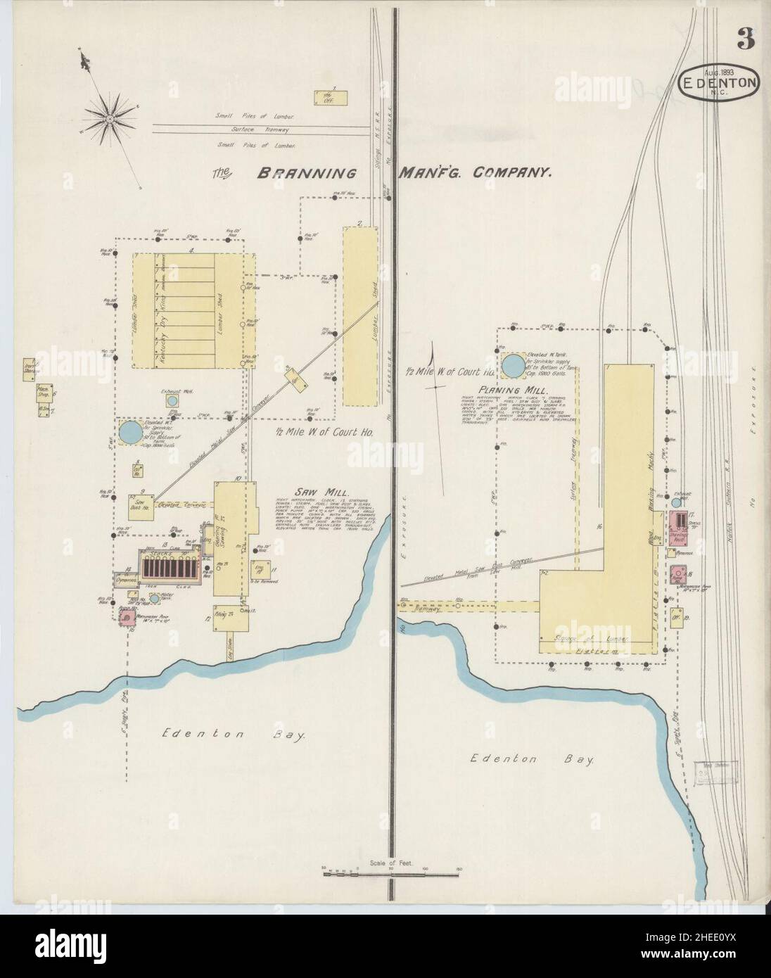 Map of edenton hi-res stock photography and images - Alamy