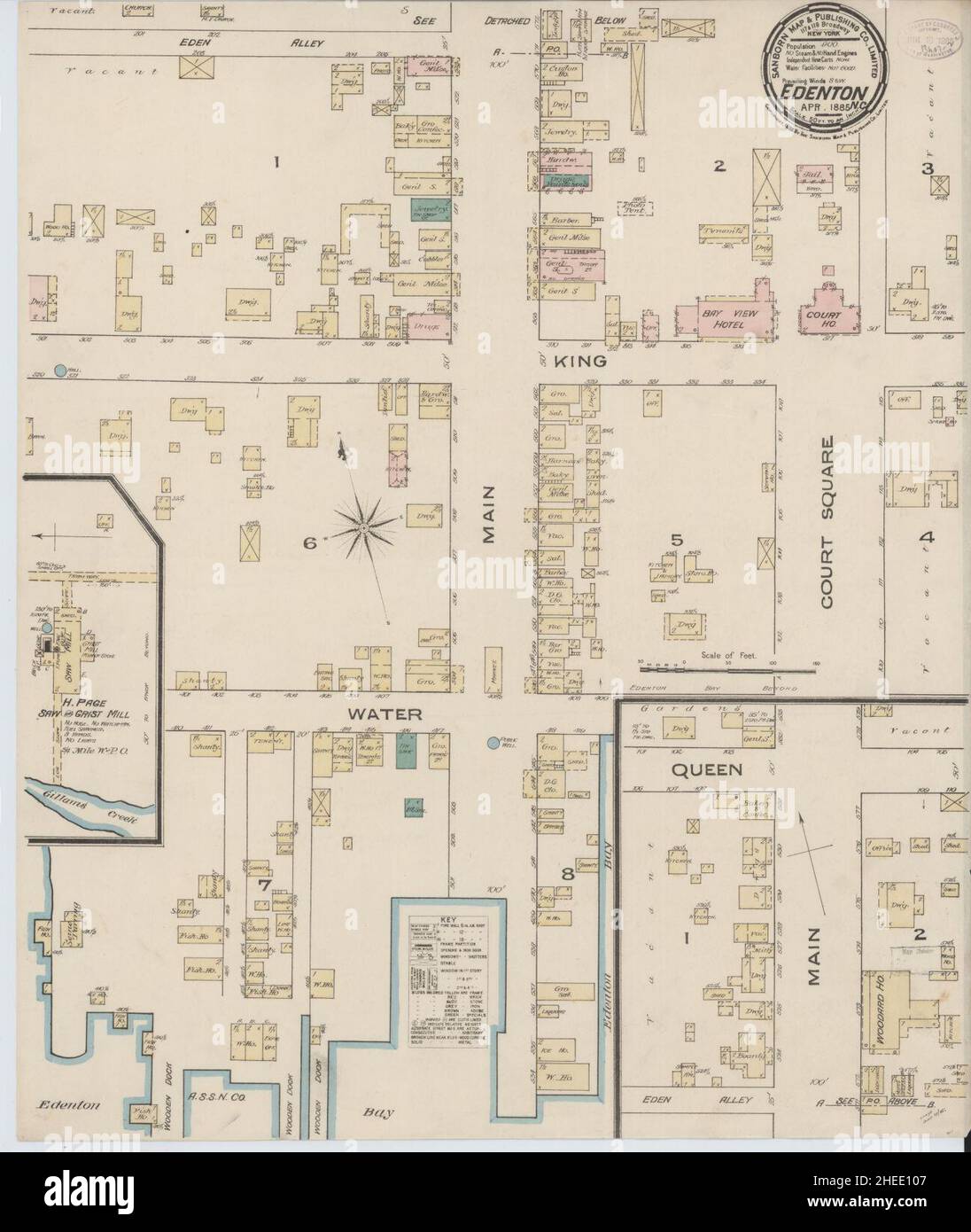 Map of edenton hi-res stock photography and images - Alamy
