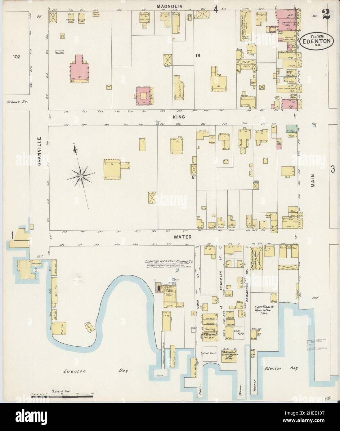 Map of edenton hi-res stock photography and images - Alamy