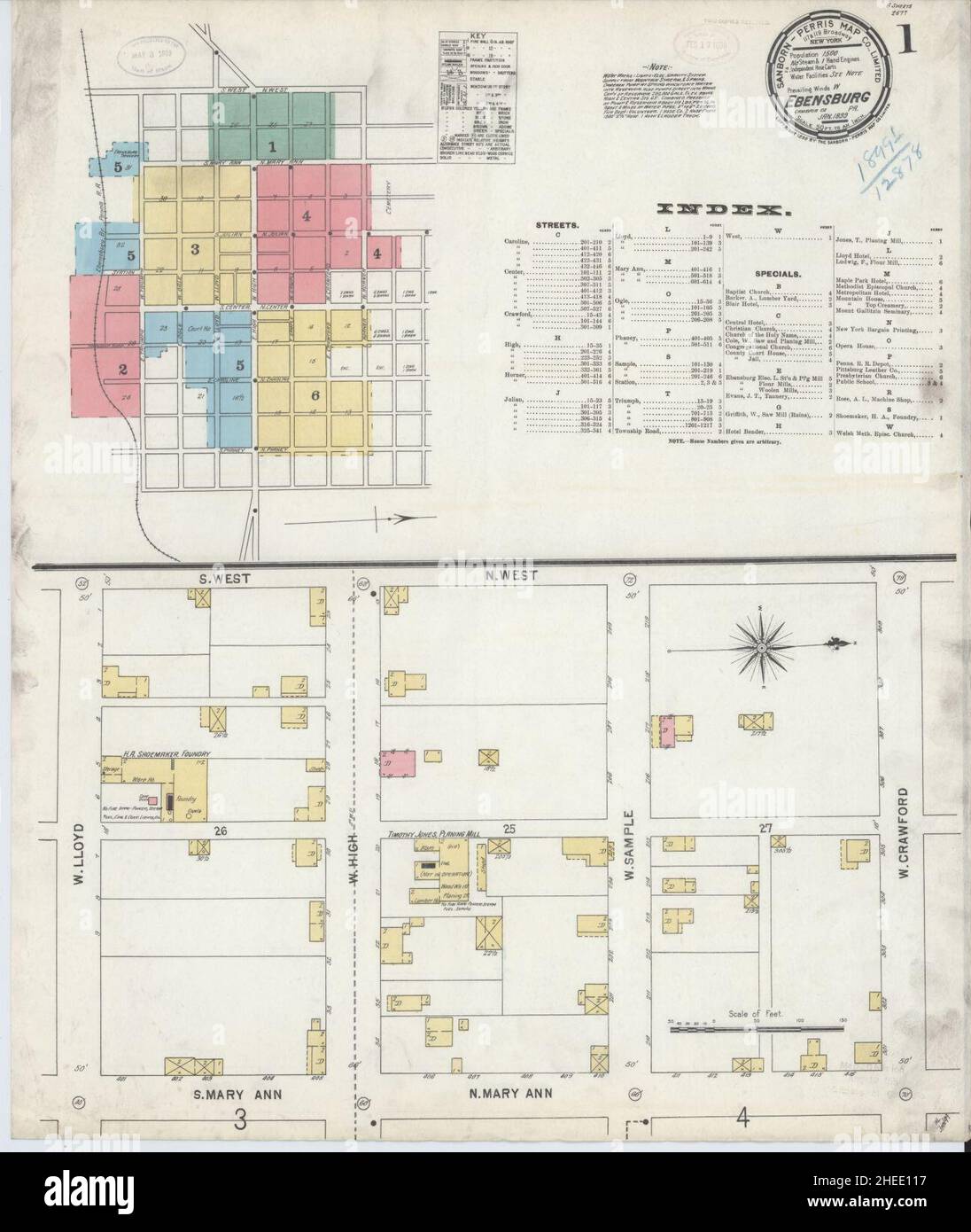 Cambria pennsylvania map hi-res stock photography and images - Alamy