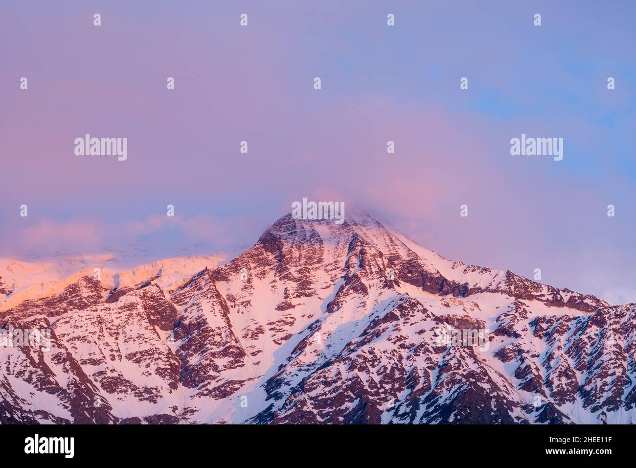 This landscape photo was taken in Europe, in France, in the Alps ...