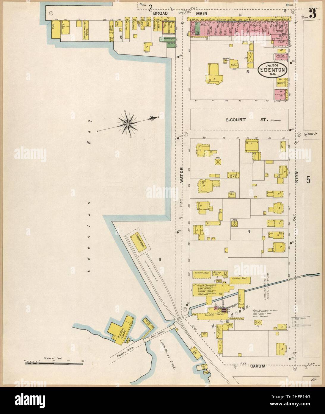 Map of edenton hi-res stock photography and images - Alamy
