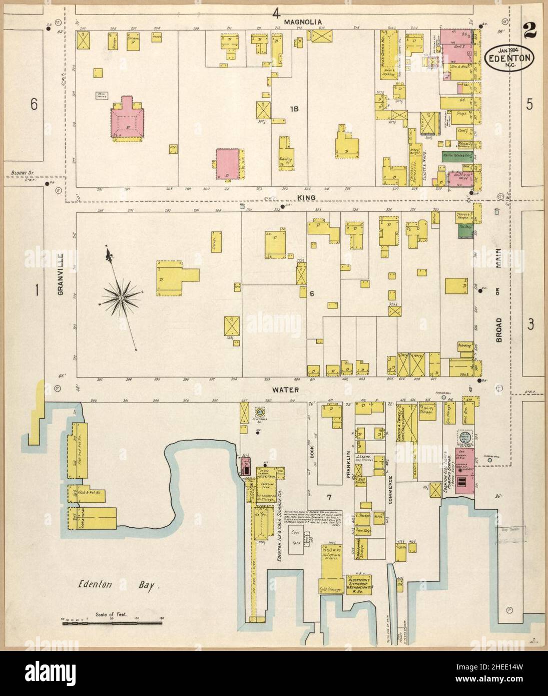 Map of edenton hi-res stock photography and images - Alamy