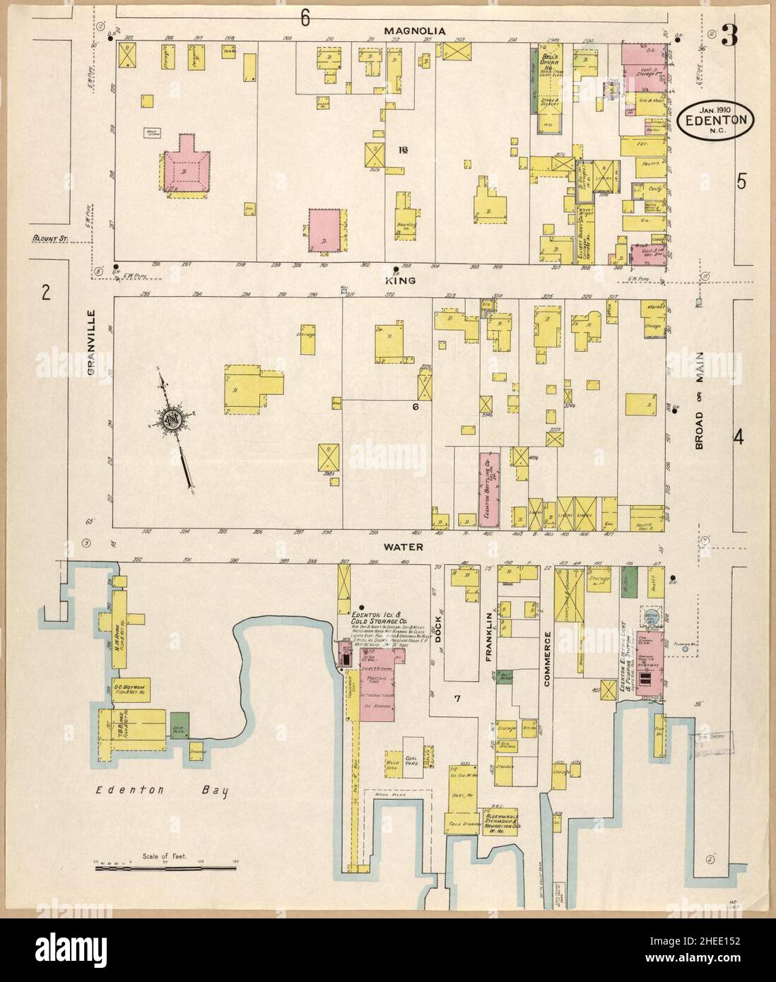 Map of edenton hi-res stock photography and images - Alamy