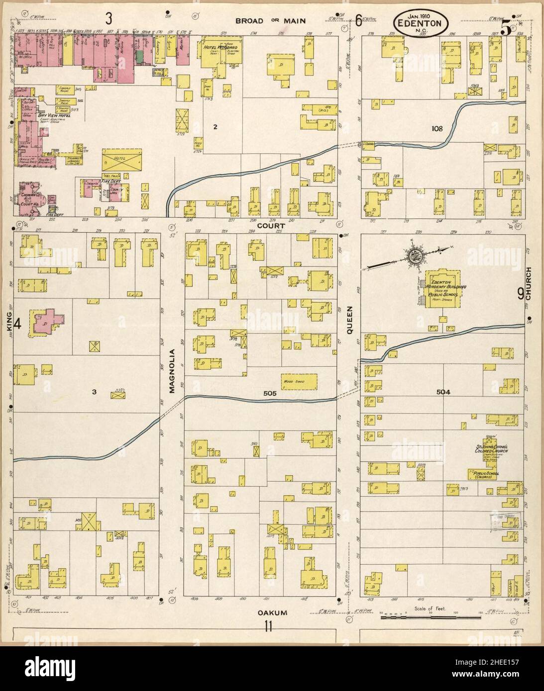 Map of edenton hi-res stock photography and images - Alamy