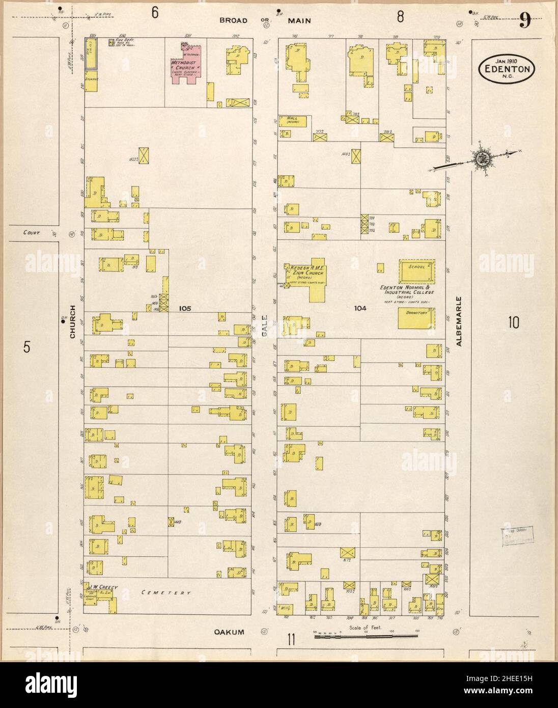 Map of edenton hi-res stock photography and images - Alamy