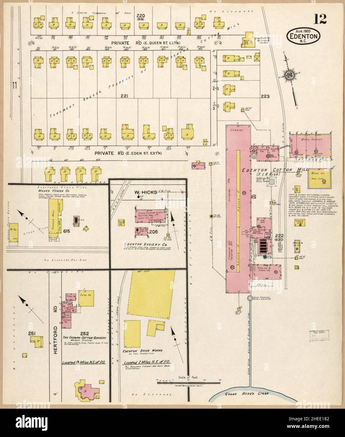 Map of edenton hi-res stock photography and images - Alamy