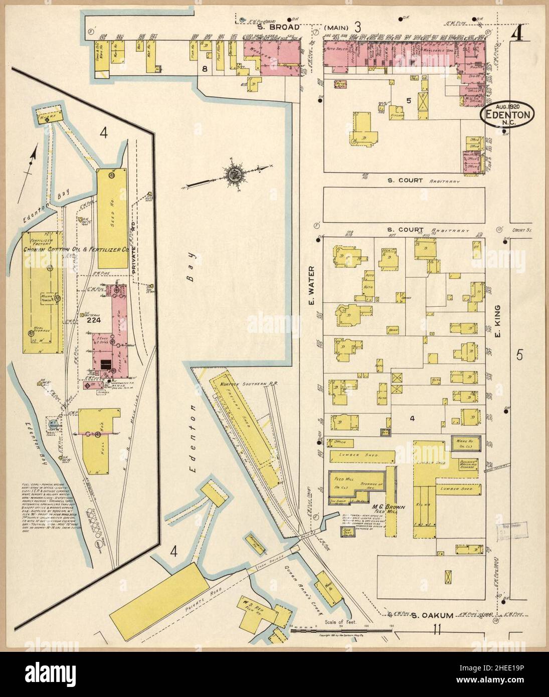 Map of edenton hi-res stock photography and images - Alamy