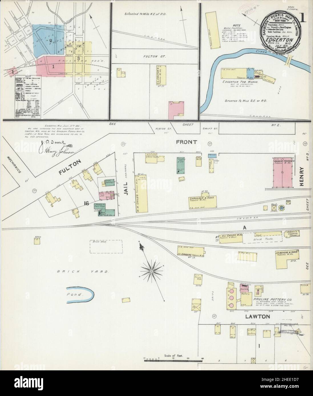 Map of edgerton hi-res stock photography and images - Alamy