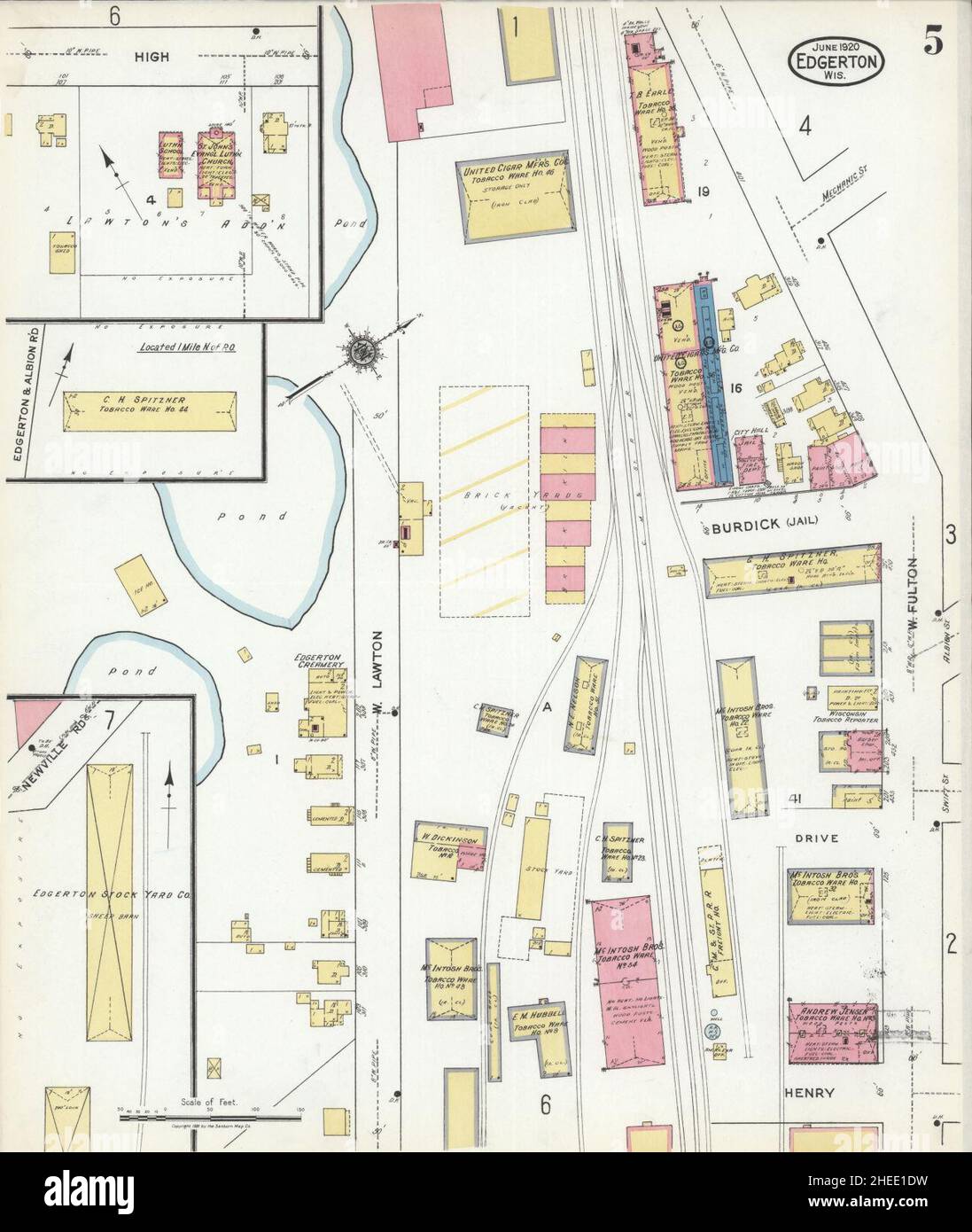 Edgerton map hi-res stock photography and images - Alamy