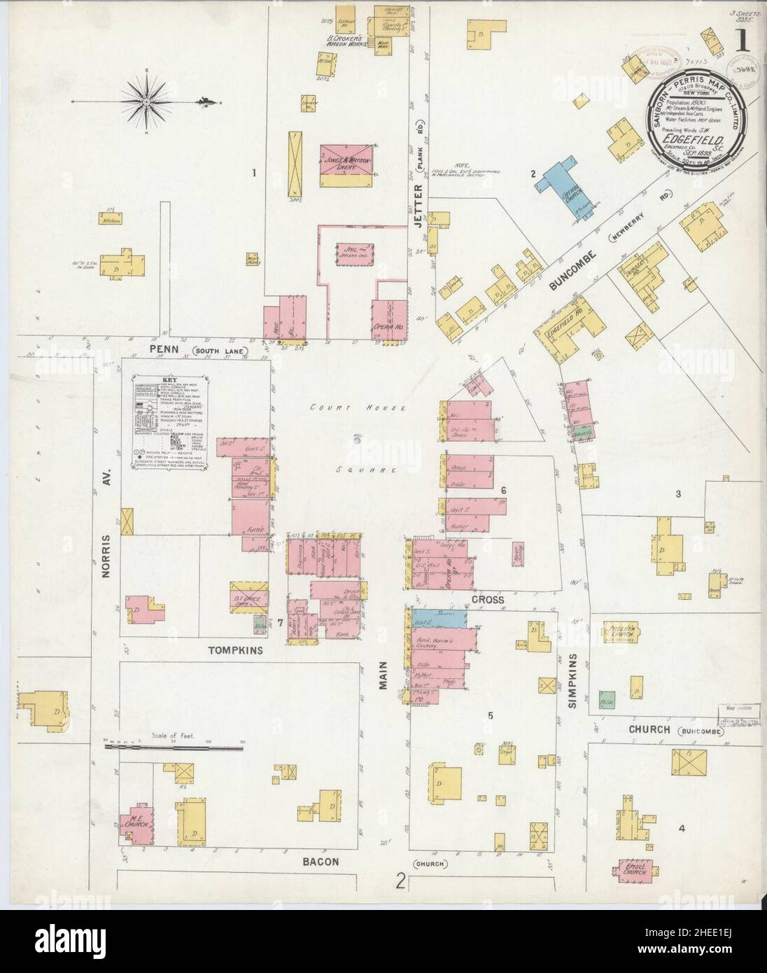 Map of edgefield hi-res stock photography and images - Alamy