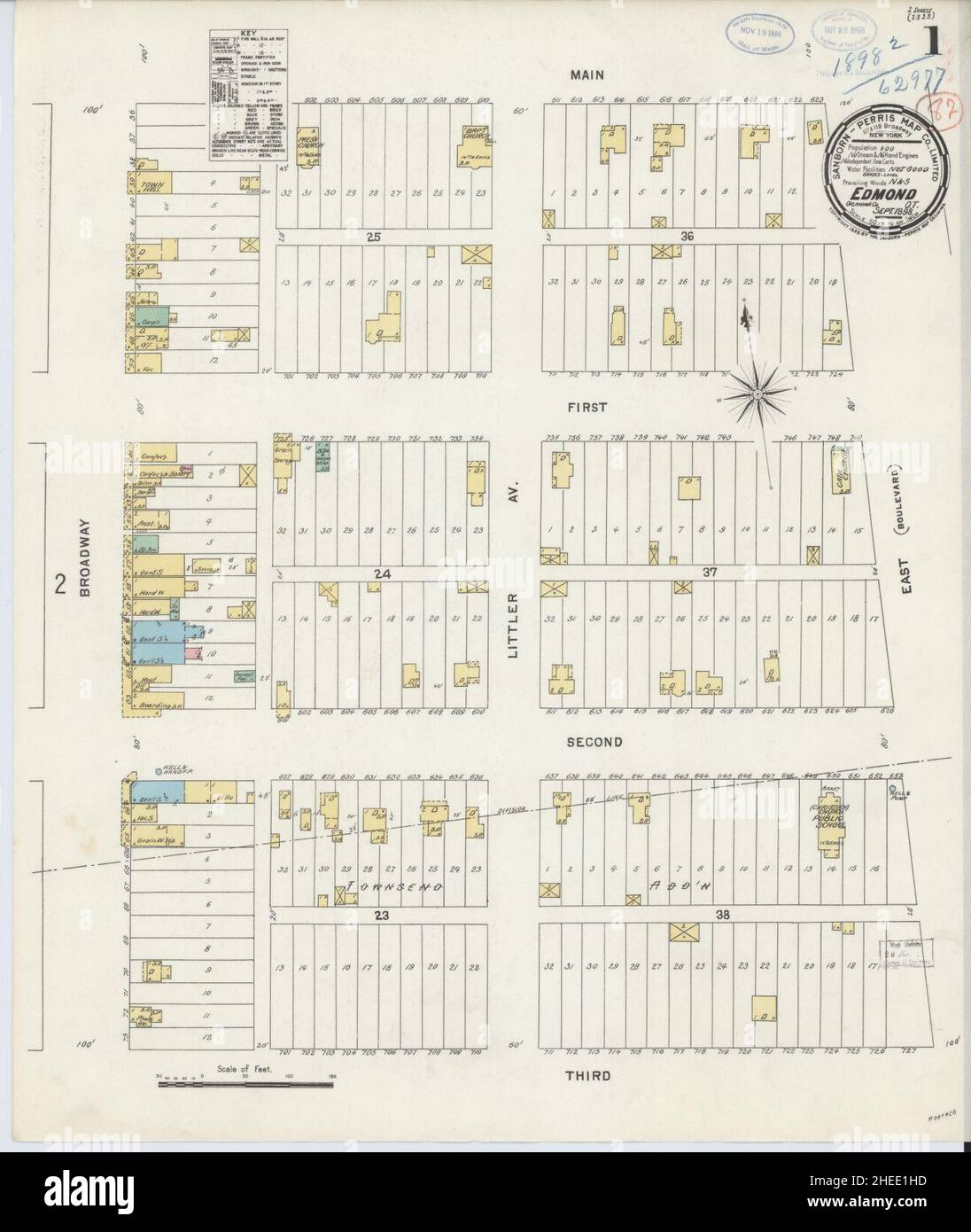 Edmond map hi-res stock photography and images - Alamy