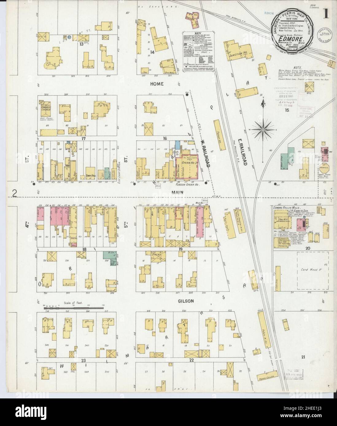 Map of edmore hi-res stock photography and images - Alamy