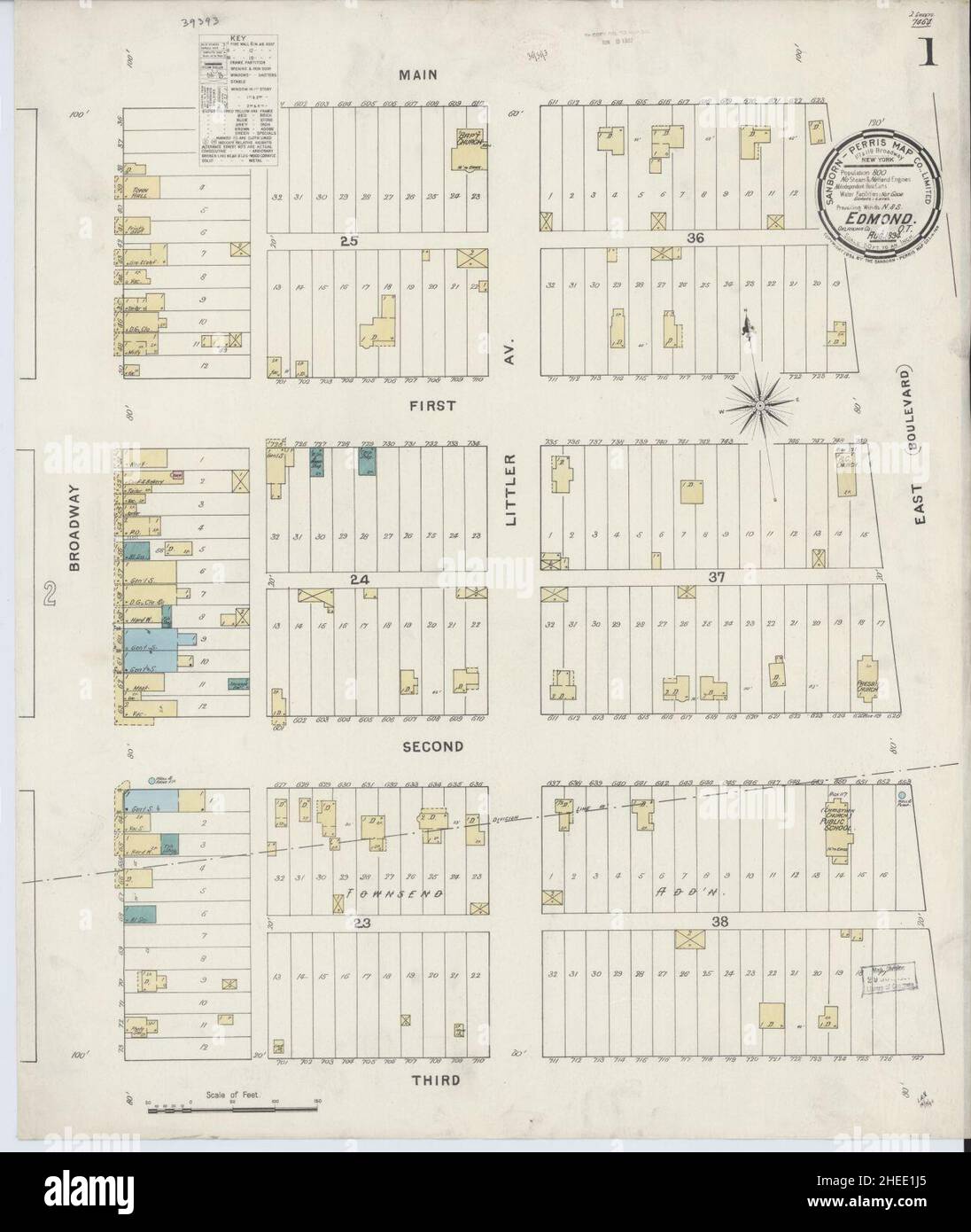 Edmond map hi-res stock photography and images - Alamy