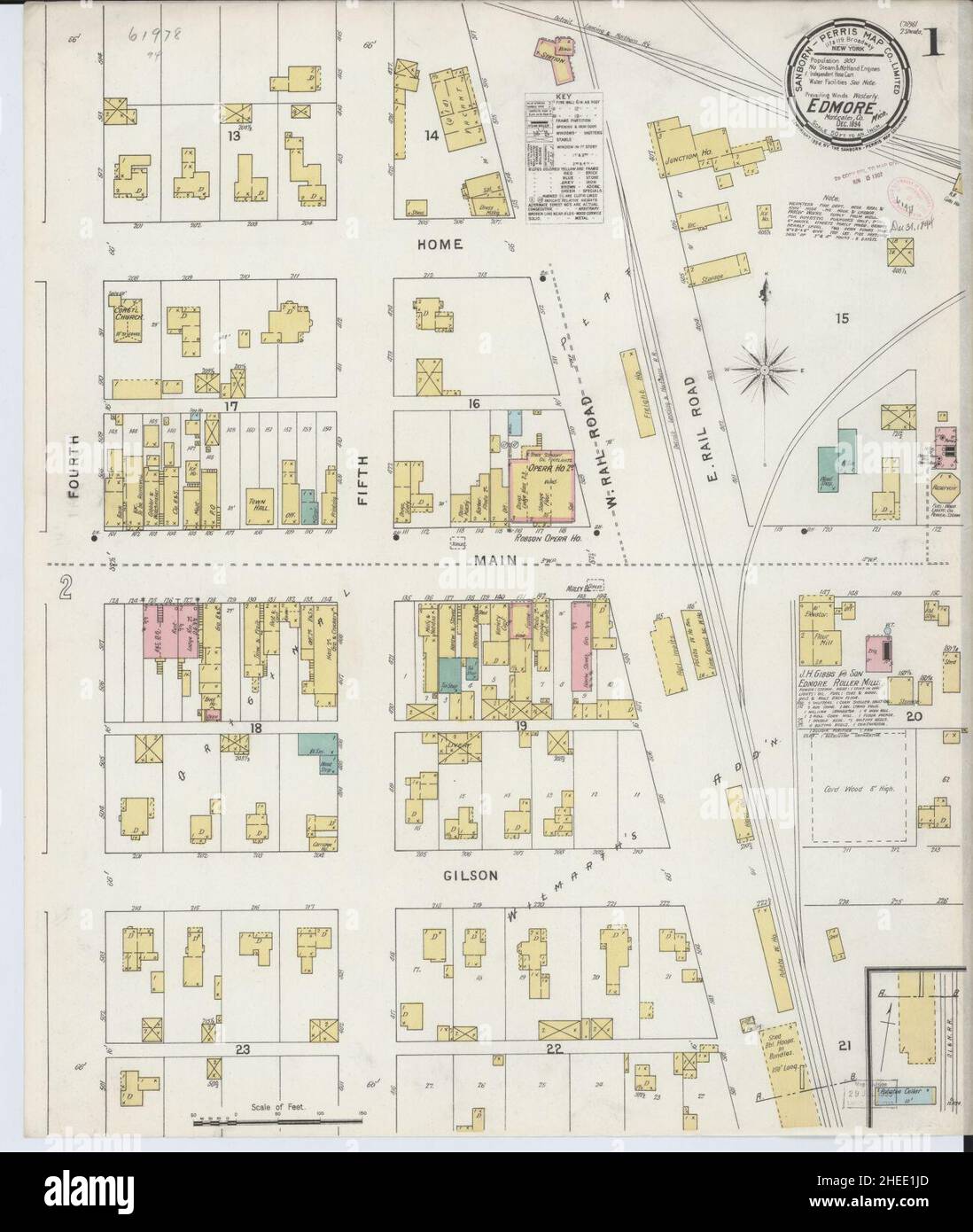 Edmore map hi-res stock photography and images - Alamy