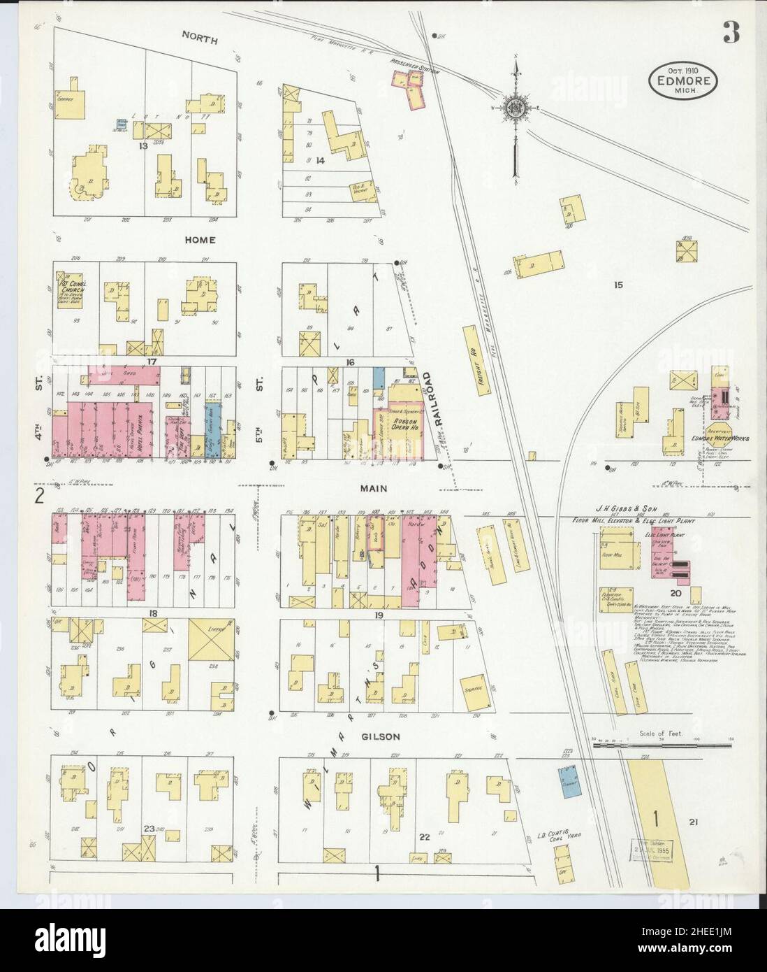 Edmore map hi-res stock photography and images - Alamy