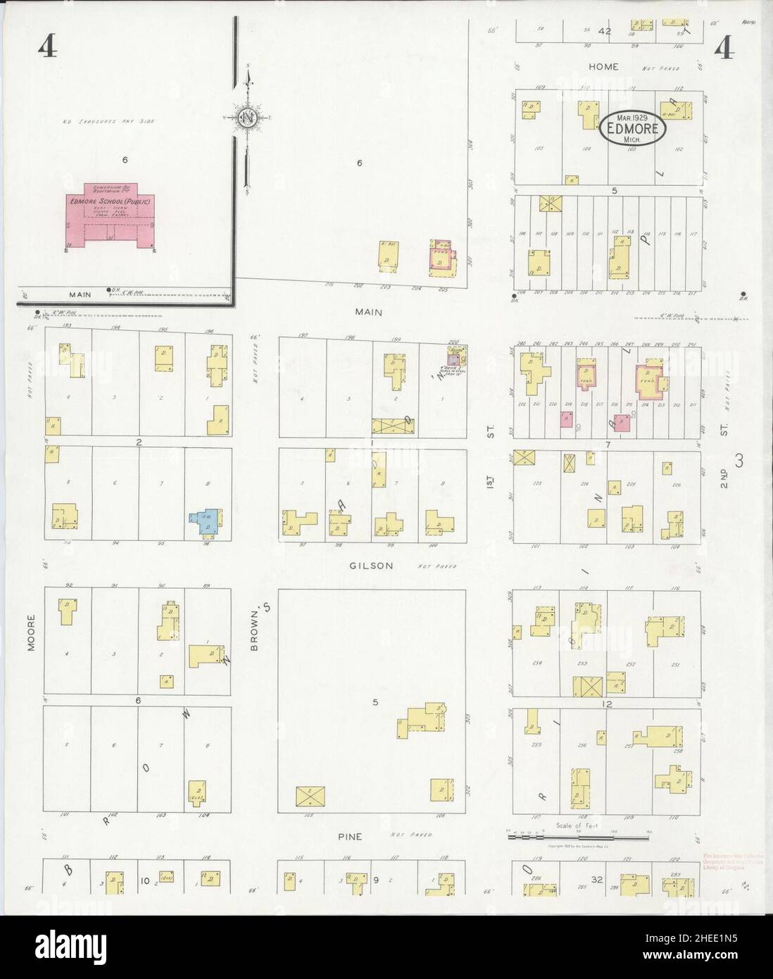 Montcalm county map hi-res stock photography and images - Alamy