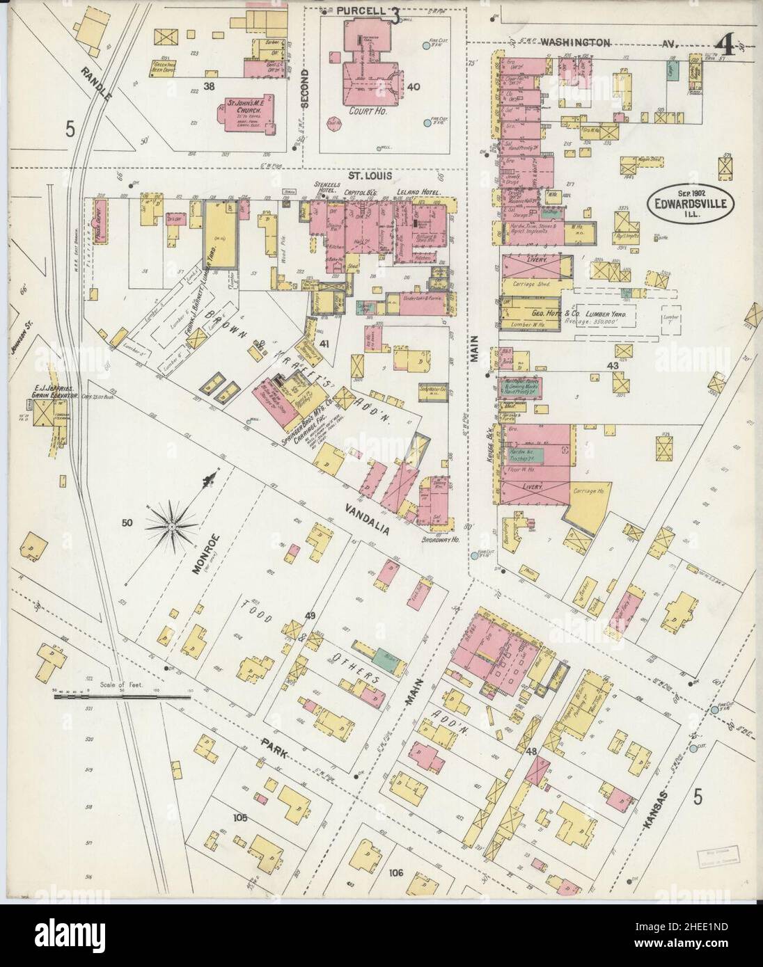 Map of edwardsville hi-res stock photography and images - Alamy