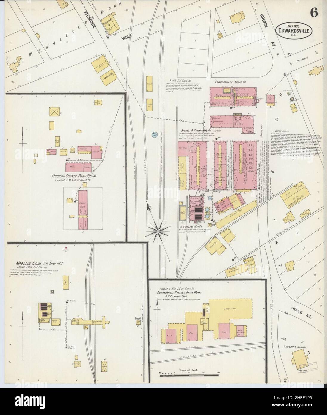 Edwardsville illinois map hi-res stock photography and images - Alamy
