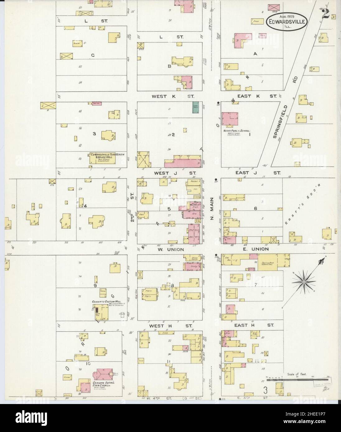 Edwardsville illinois map hi-res stock photography and images - Alamy