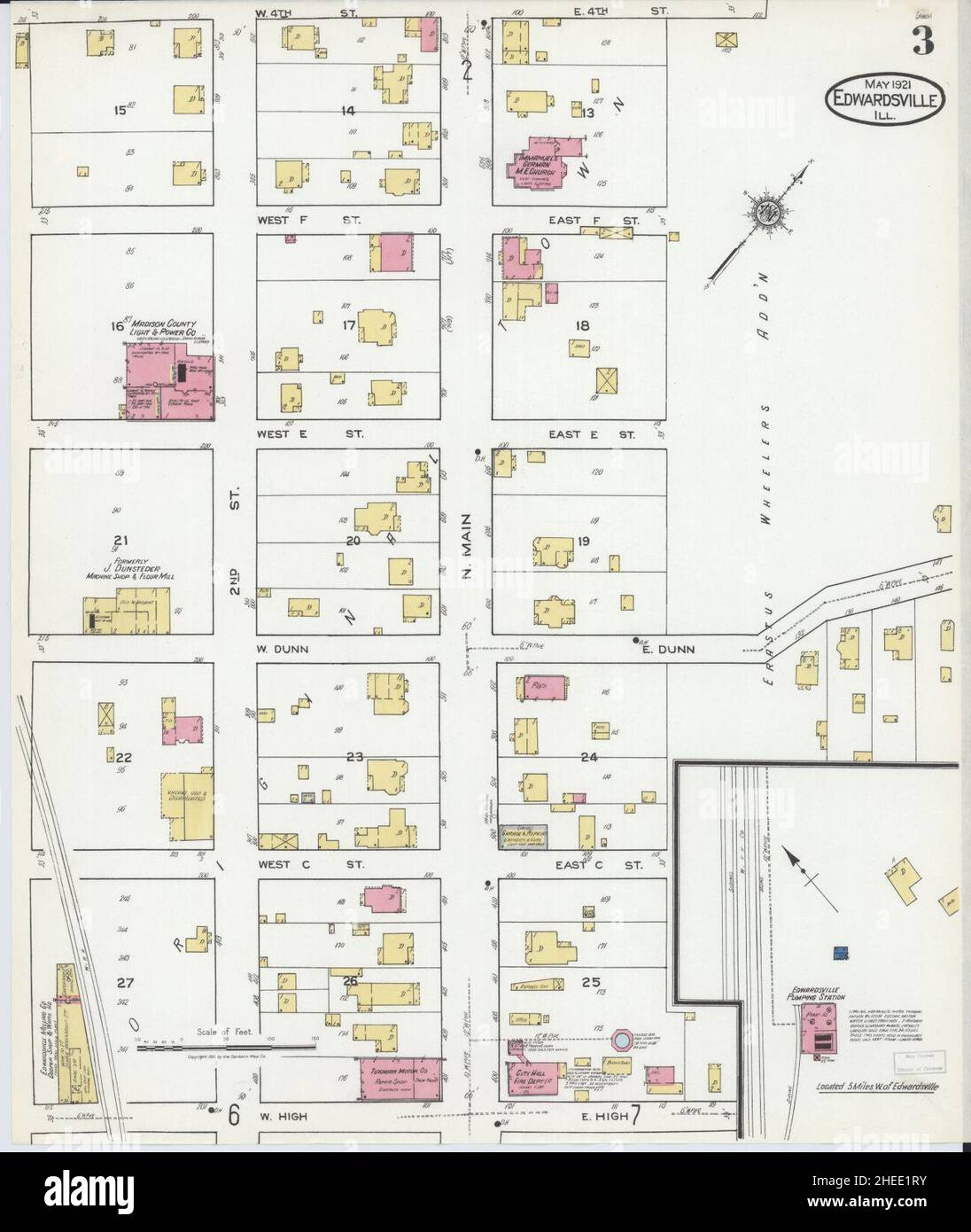 Edwardsville illinois map hi-res stock photography and images - Alamy