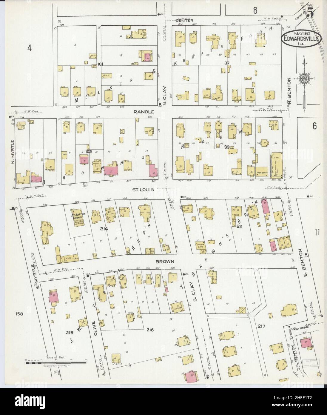 Edwardsville illinois map hi-res stock photography and images - Alamy