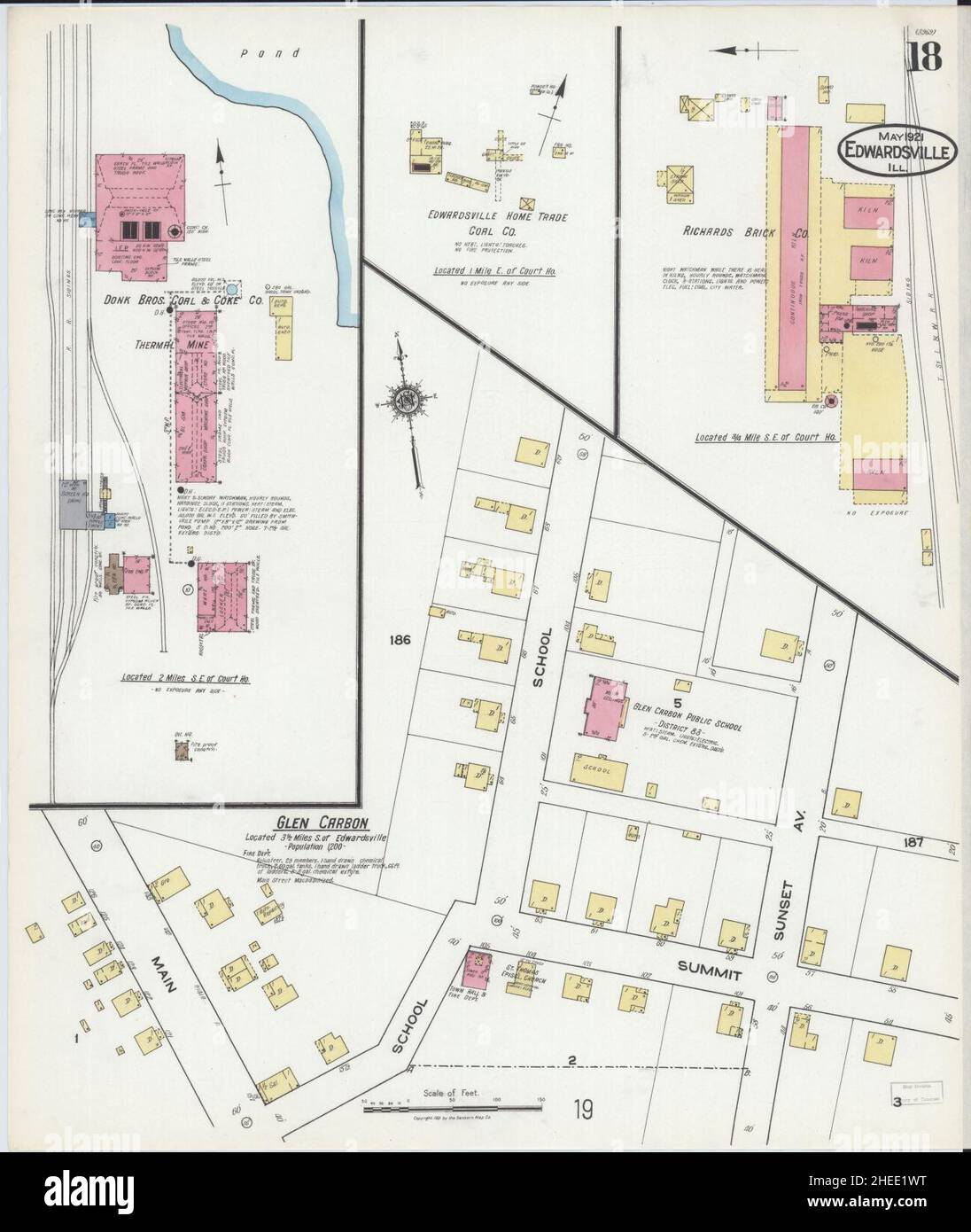 Map of edwardsville hi-res stock photography and images - Alamy