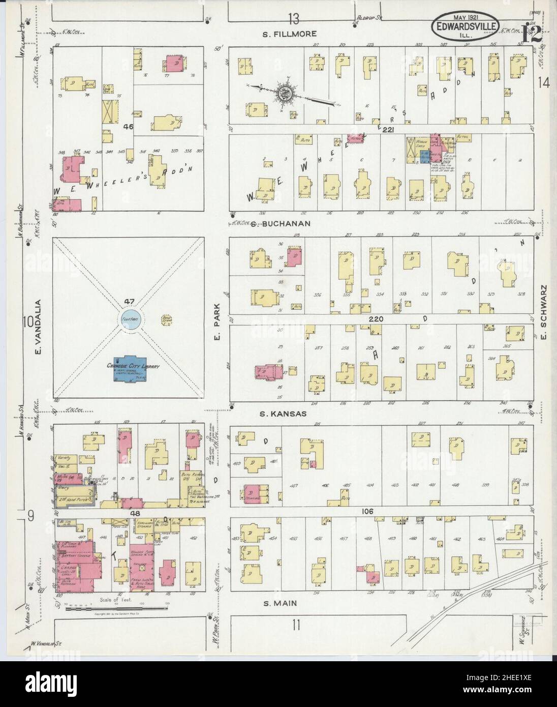 Edwardsville illinois map hi-res stock photography and images - Alamy