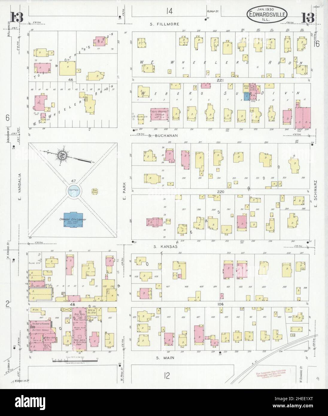 Edwardsville illinois map hi-res stock photography and images - Alamy