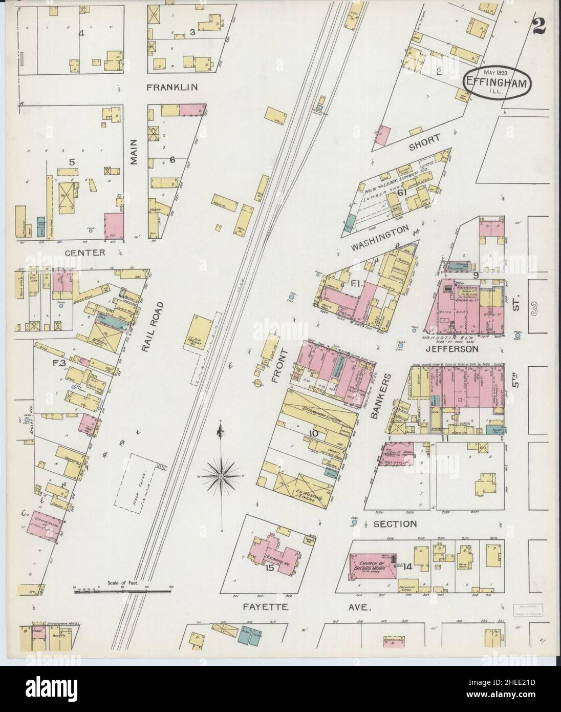 Map of effingham hi-res stock photography and images - Alamy
