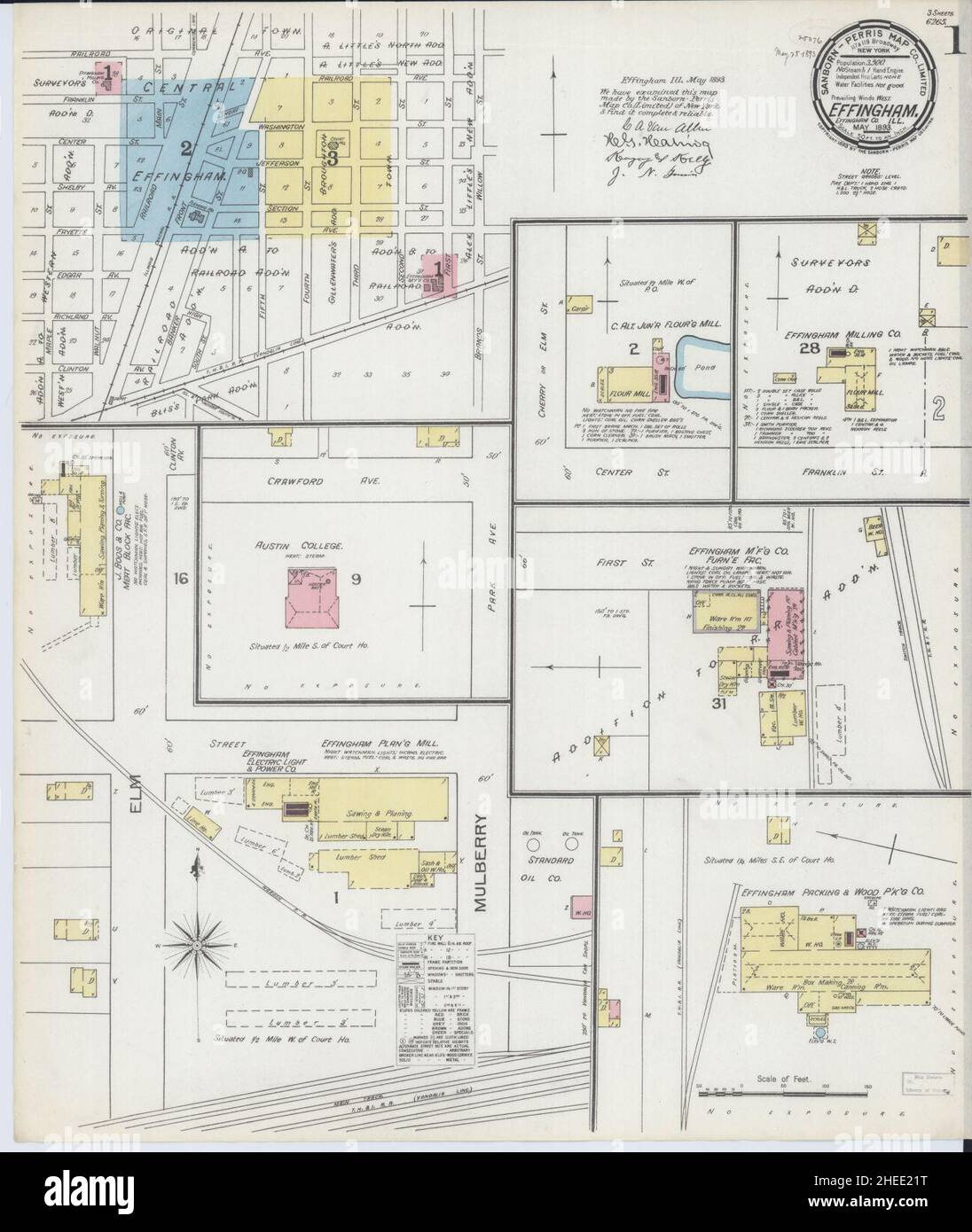 Map of effingham hi-res stock photography and images - Alamy