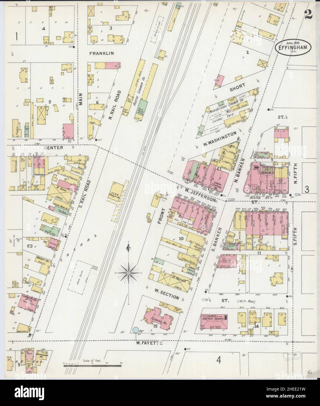 Map of effingham hi-res stock photography and images - Alamy