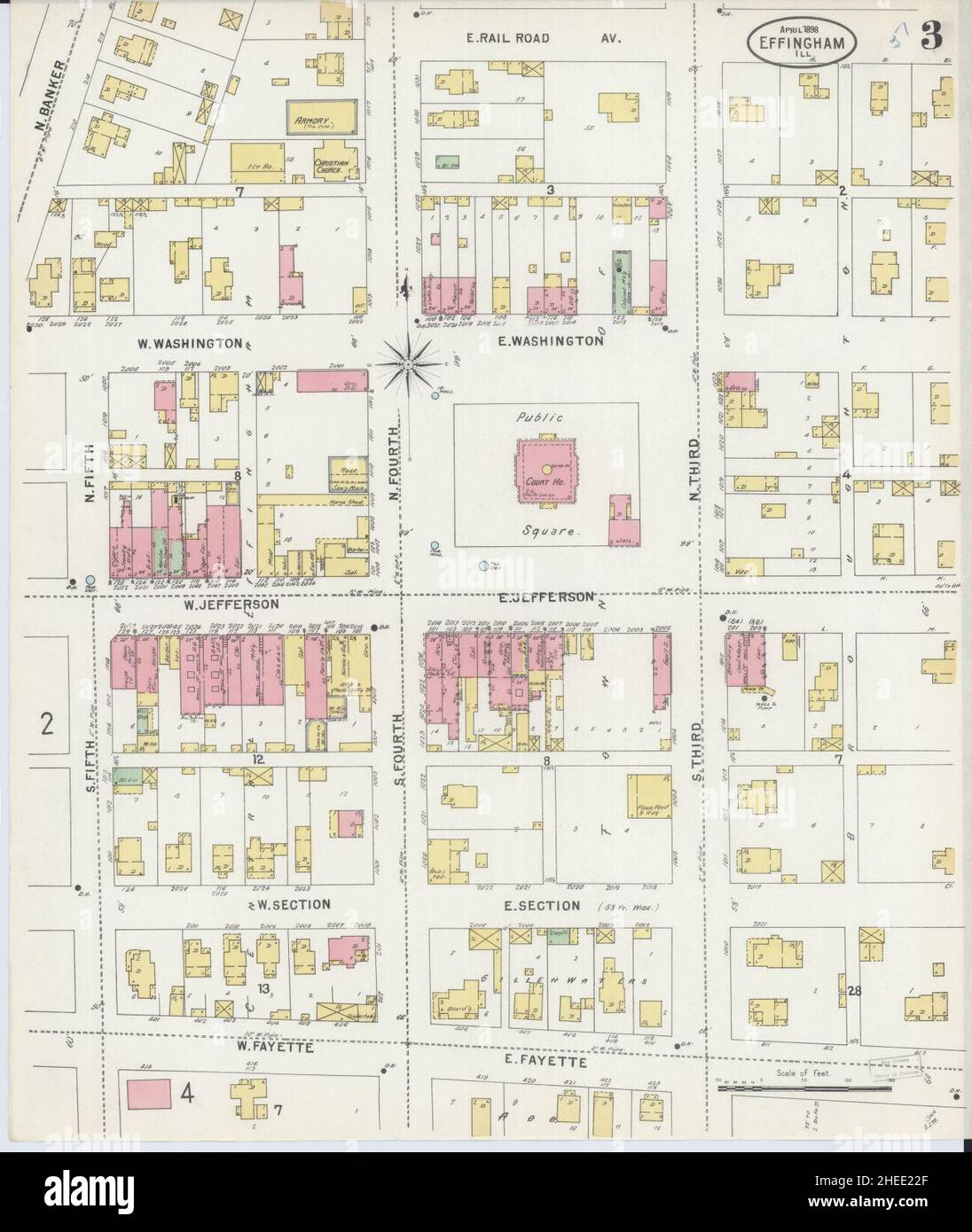 Effingham illinois map hi-res stock photography and images - Alamy