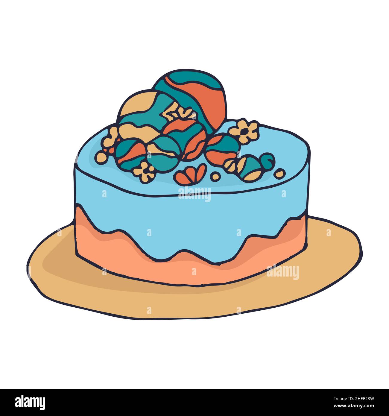 Cake Dessert Drawing at Gregory Lawerence blog