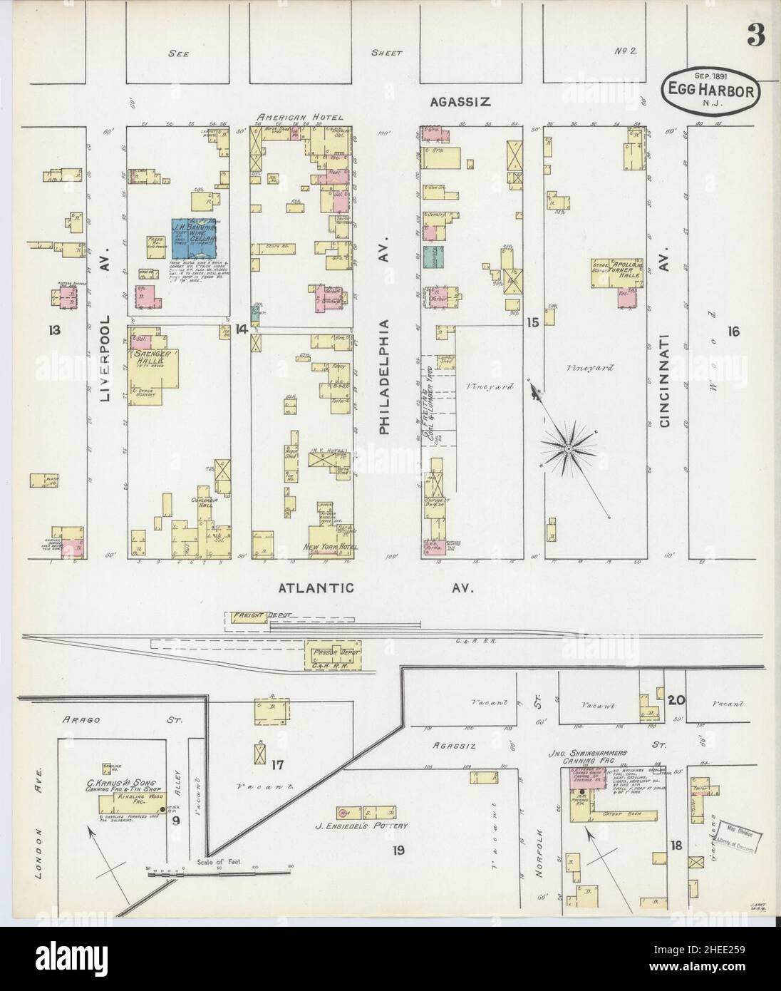Map of egg harbor city hi-res stock photography and images - Alamy