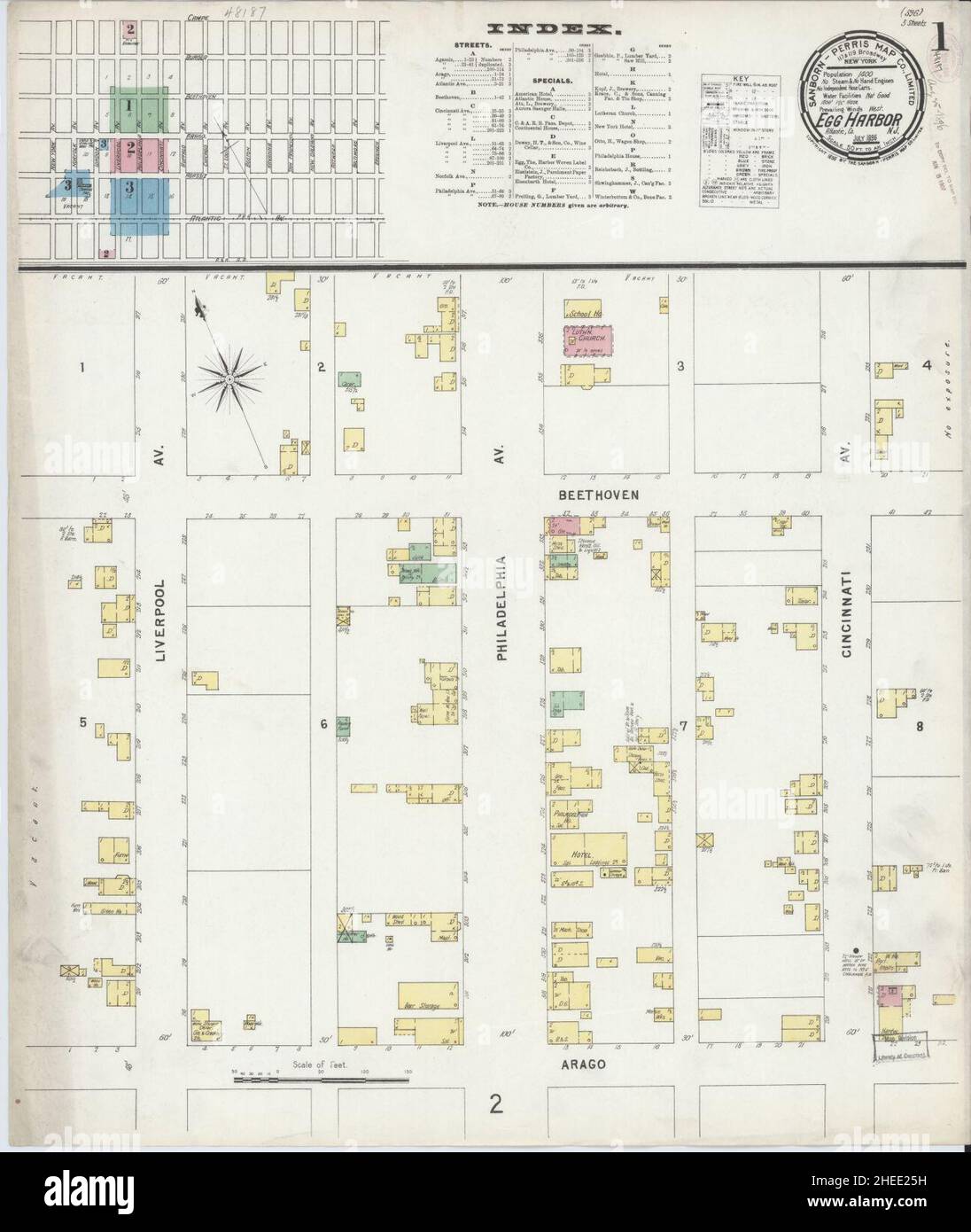 Map of egg harbor city hi-res stock photography and images - Alamy