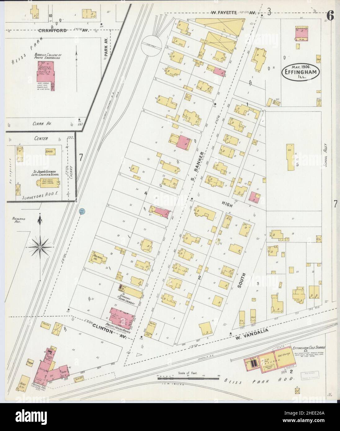 Map of effingham hi-res stock photography and images - Alamy