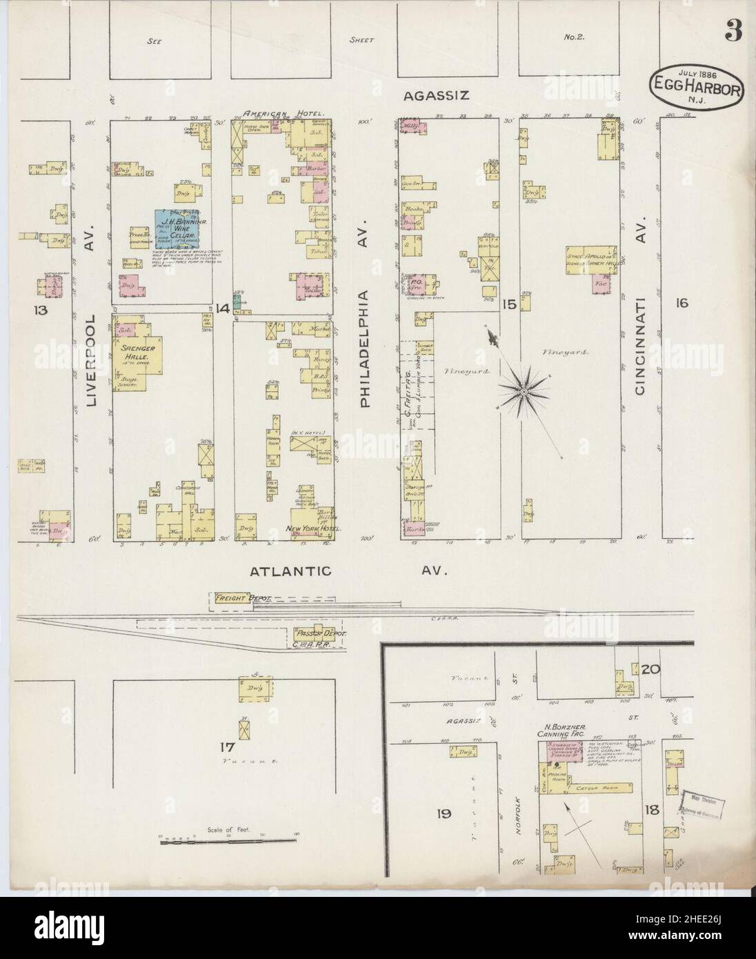 Map of egg harbor city hi-res stock photography and images - Alamy