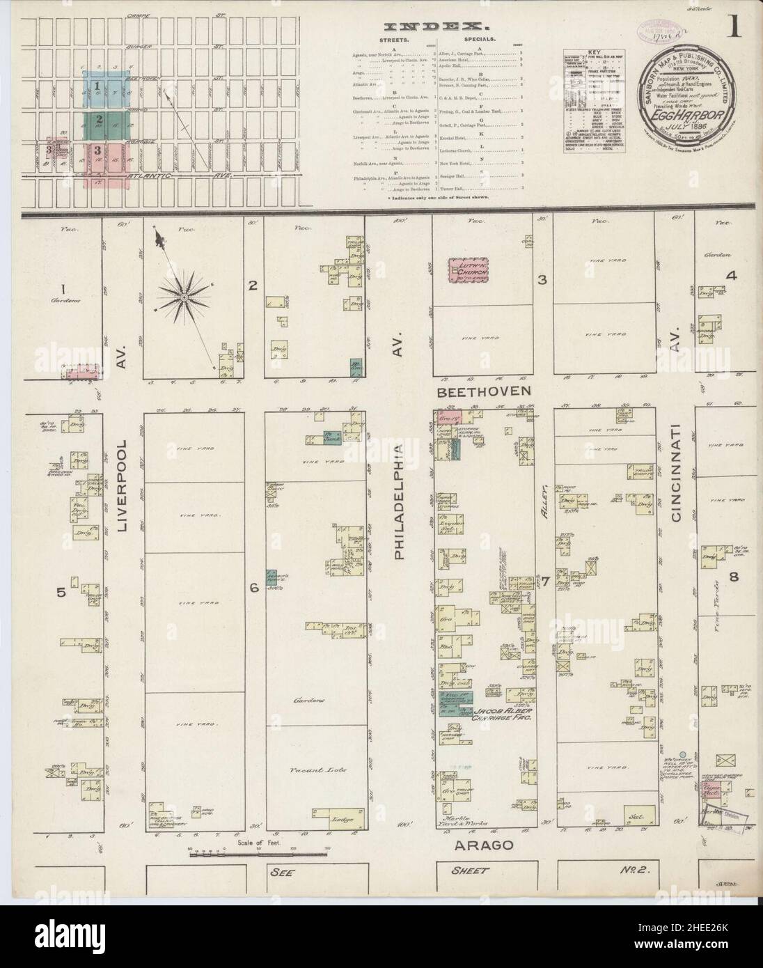 Map of egg harbor city hi-res stock photography and images - Alamy