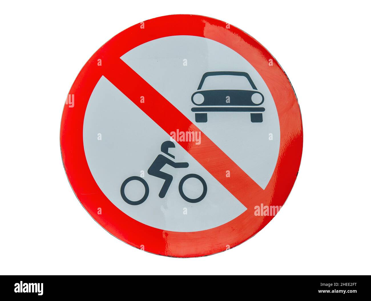 No vehicles traffic sign Cut Out Stock Images & Pictures - Alamy
