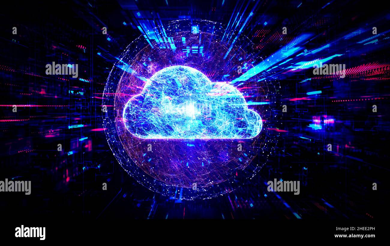Cloud Computing - Digital Cloud Technology - Abstract Background Stock ...