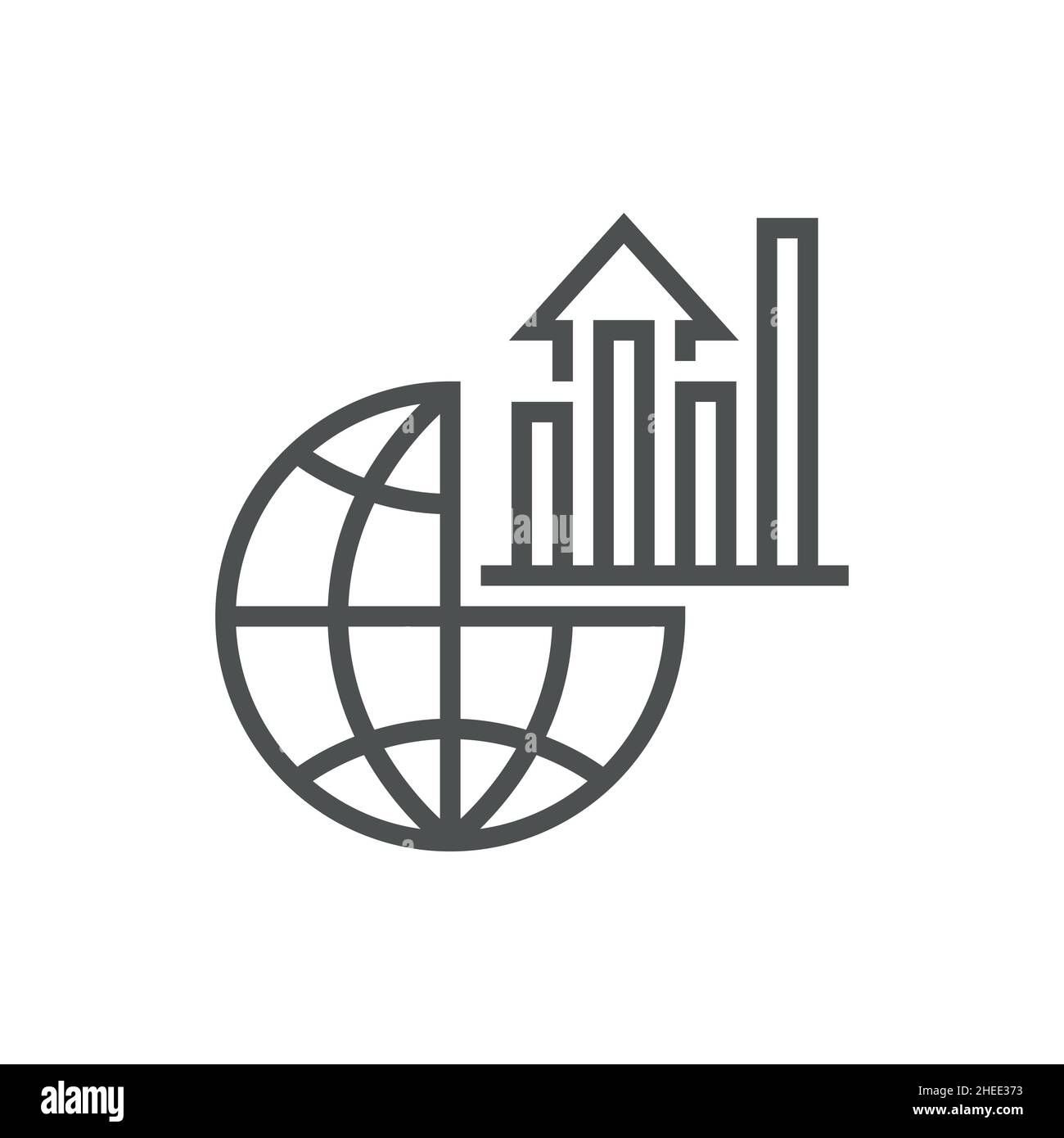 World economics sign. Simple sign. Vector. EPS 10 Stock Vector Image ...