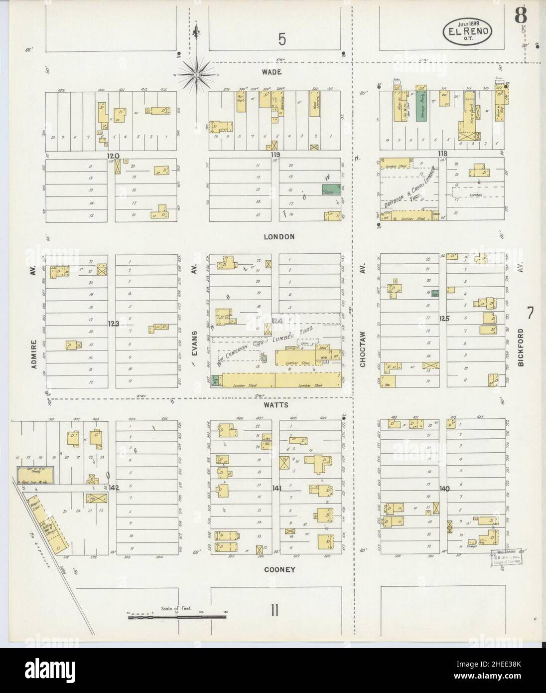 Map of reno oklahoma hi-res stock photography and images - Alamy