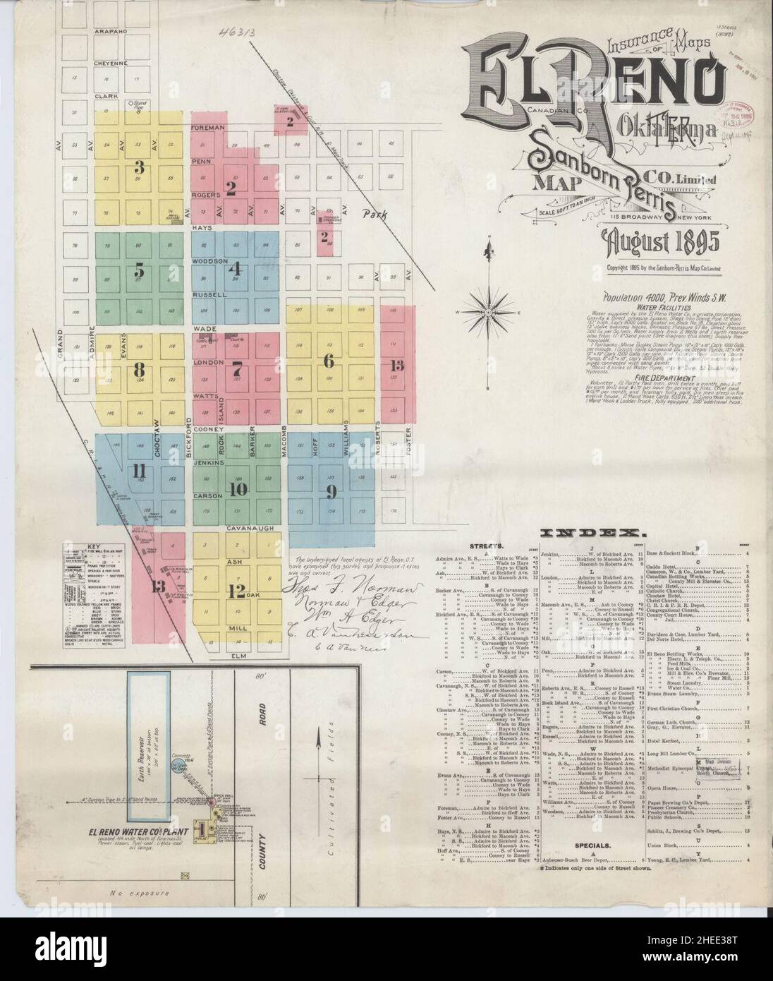 Map of reno oklahoma hi-res stock photography and images - Alamy