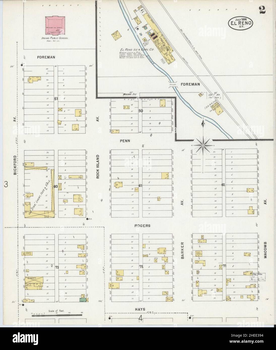 Map of reno oklahoma hi-res stock photography and images - Alamy