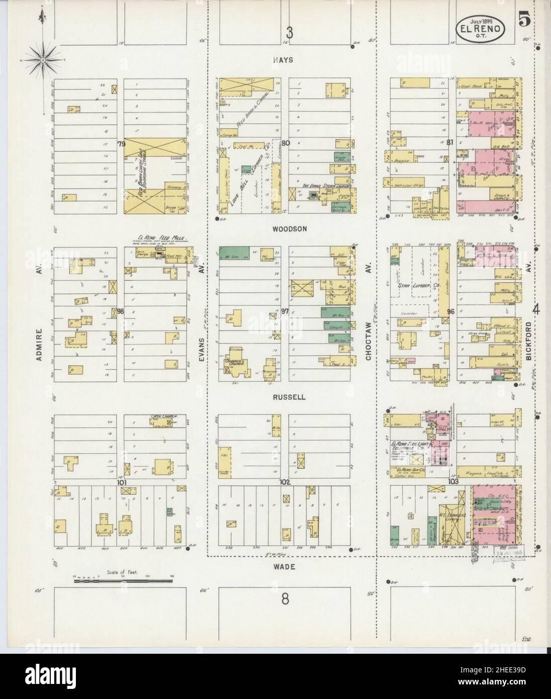 Map of reno oklahoma hi-res stock photography and images - Alamy