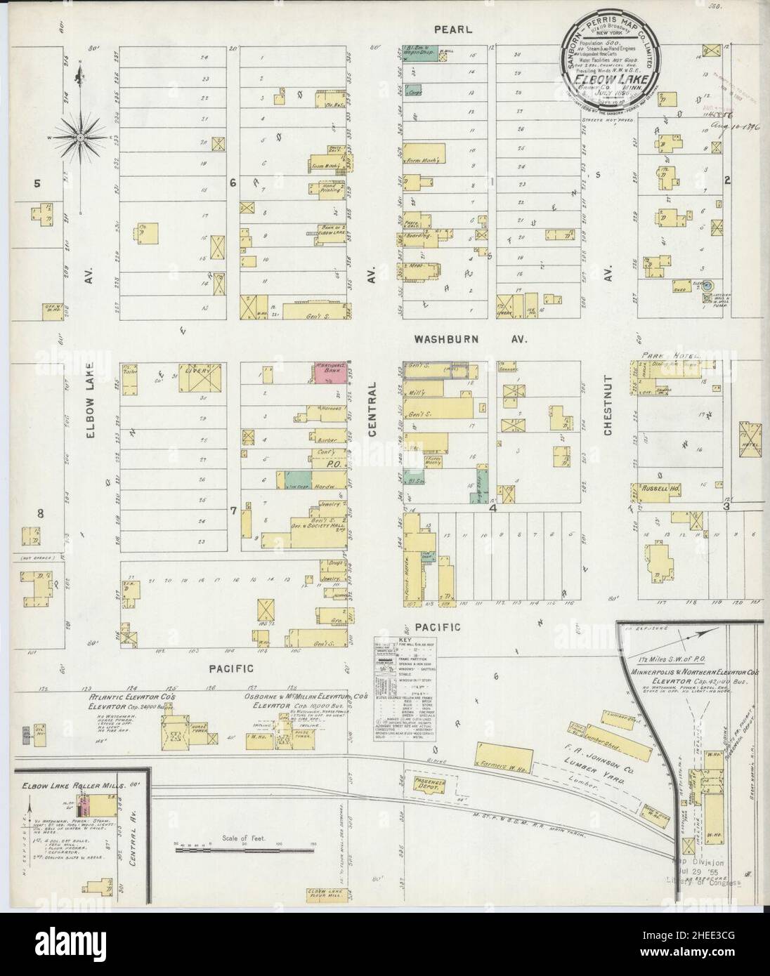 Map of elbow lake minnesota hi-res stock photography and images - Alamy