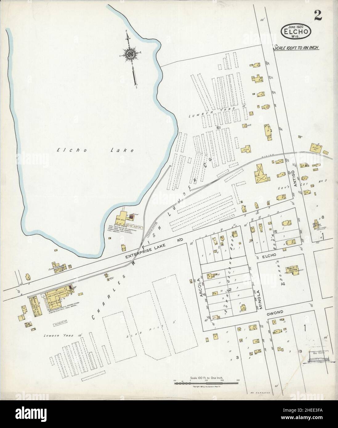 Map of elcho wisconsin hi-res stock photography and images - Alamy