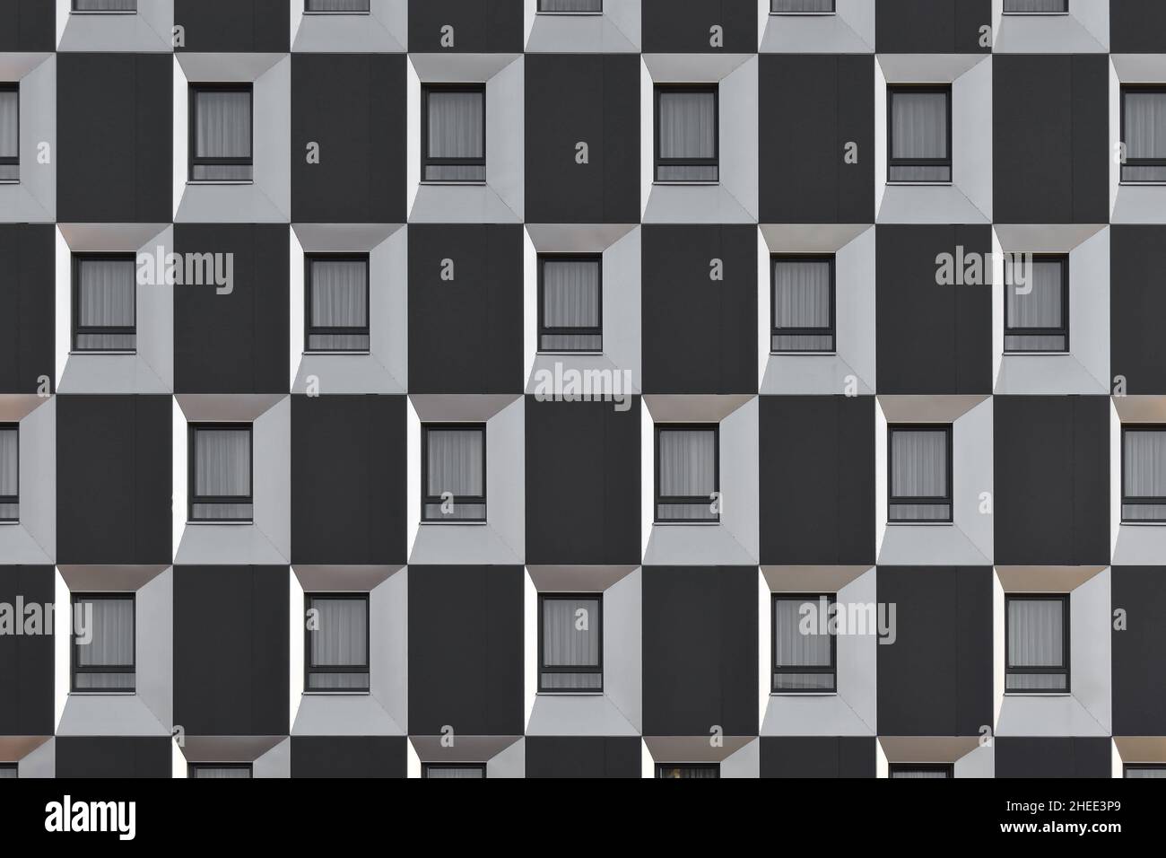 Star Inn Hotel, modern building exterior detail Vienna Austria Stock ...